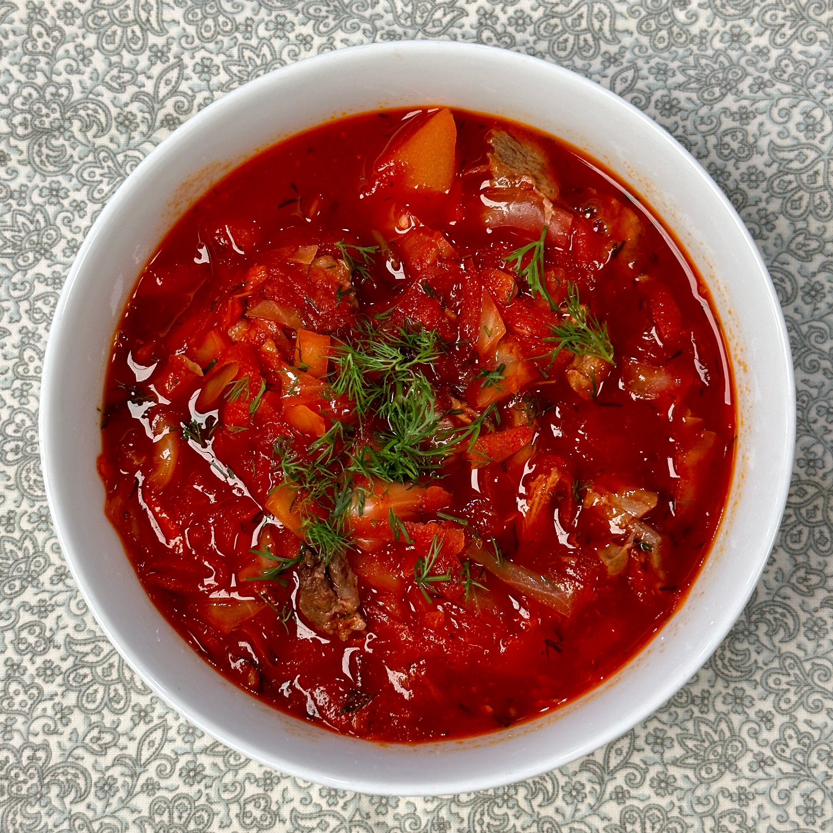 [LIMITED] Borscht (Ukrainian pork stew with beets, cabbage) (GF) – Side ...